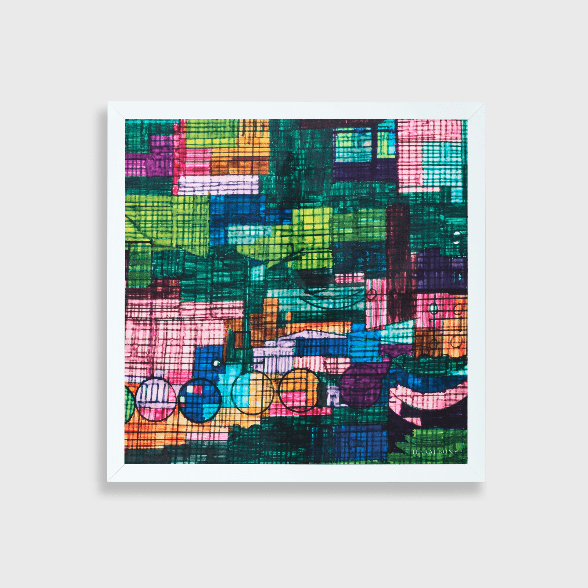 "(Untitled) (Car)" Handkerchief + Frame Set (500 x 500mm) – HERALBONY