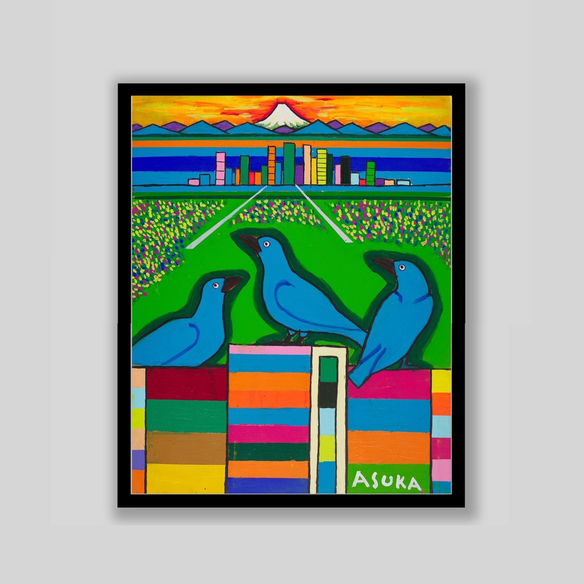 Original artwork for "City Crows" – HERALBONY